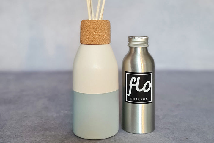 Ceramic reed diffuser bottles - Limited edition two-tone diffuser ...