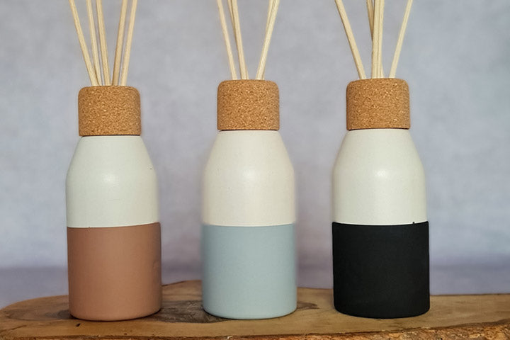 Ceramic reed diffuser bottles - Limited edition two-tone diffuser ...